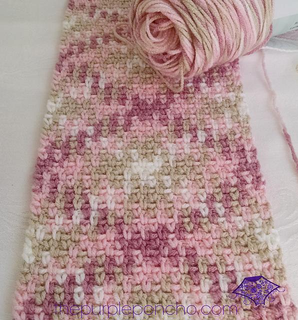Ravelry: thepurpleponcho's Color Pooling Argyle Super Scarf