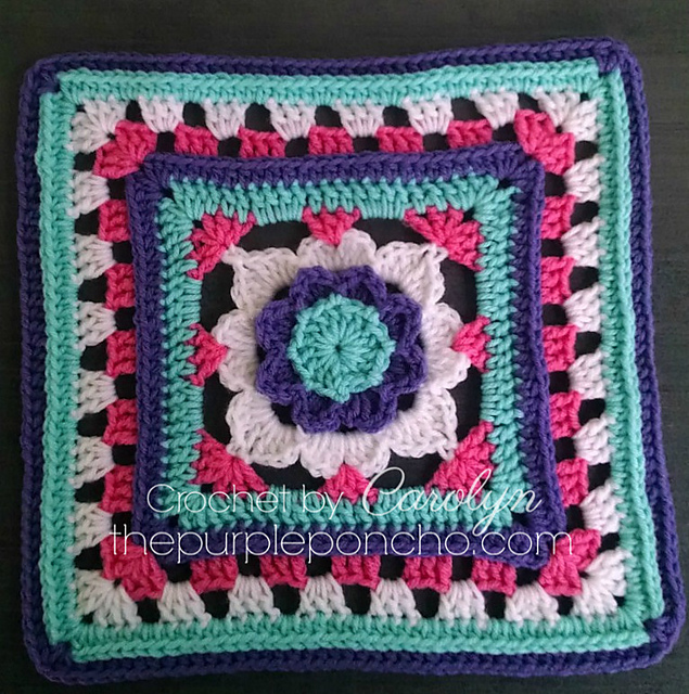 Ravelry: Flower Granny Square pattern by Carolyn Calderon