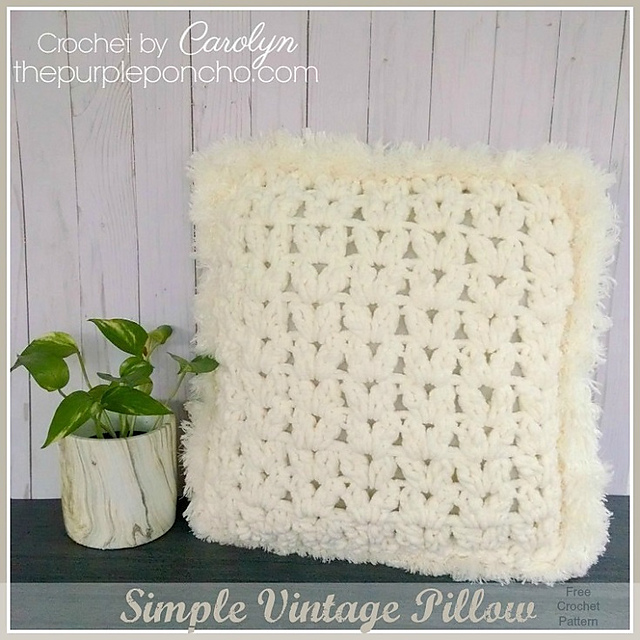 Ravelry: Simple Vintage Pillow pattern by Carolyn Calderon