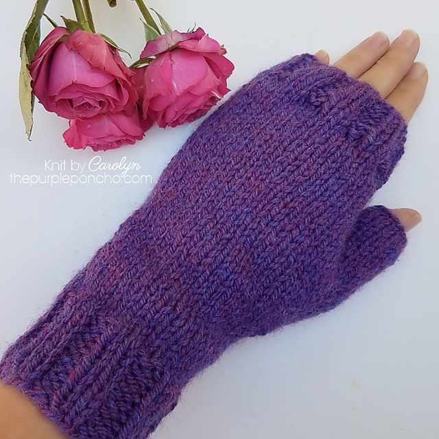 knitted gloves pattern fingerless