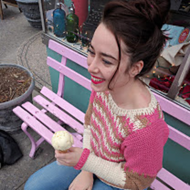 Ravelry: The Neapolitan Drip Sweater pattern by Katie Moore