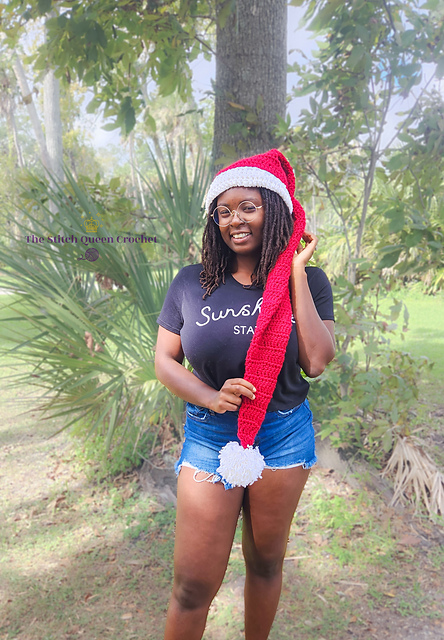 Ravelry: Extra Long Santa Hat pattern by Priscilla Mitchell