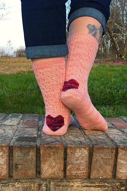 Ravelry: Secret Sweetheart Socks pattern by String and Bean Designs