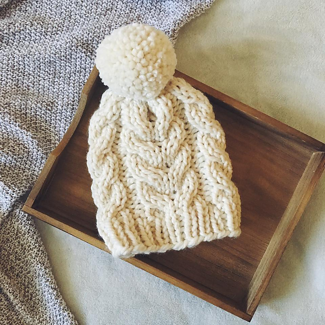 Ravelry: The Oslo Chunky Cabled Hat pattern by Karla Duke