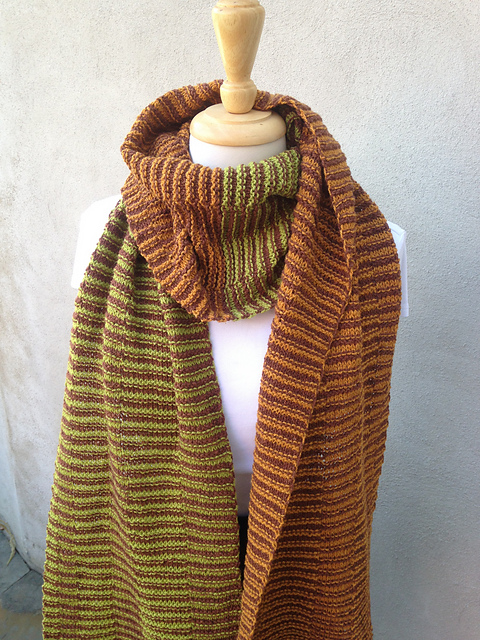 Ravelry: Broken Garter Scarf pattern by The Warm Ewe