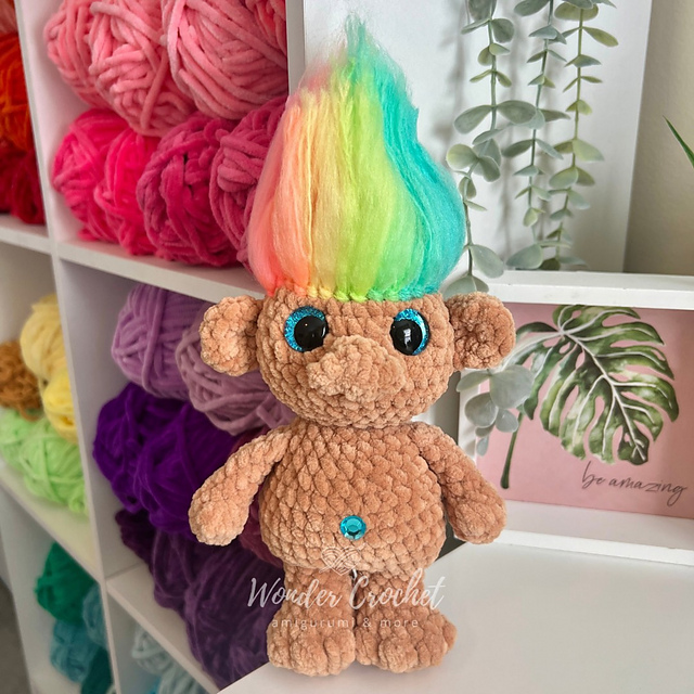 Ravelry: Magic Troll Plush pattern by Allison Wonder