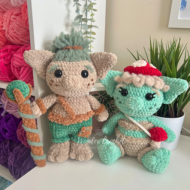 Ravelry: Woodland Trolls Plush pattern by Allison Wonder