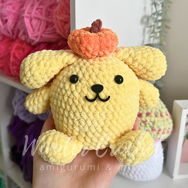 Ravelry: Fall Pompompurin Plush pattern by Allison Wonder