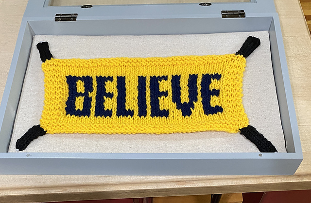 Ravelry Ted Lasso Believe Poster Pattern By Carrie Mckie 4529