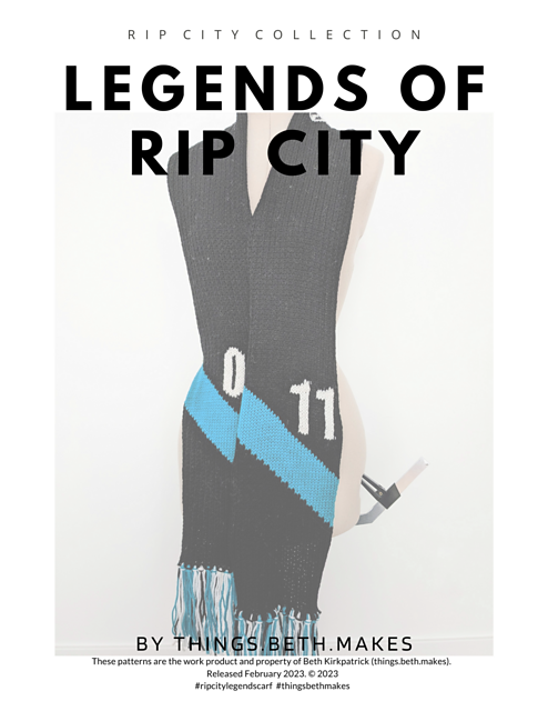 Ravelry: Rip City Legends Scarf pattern by Beth K