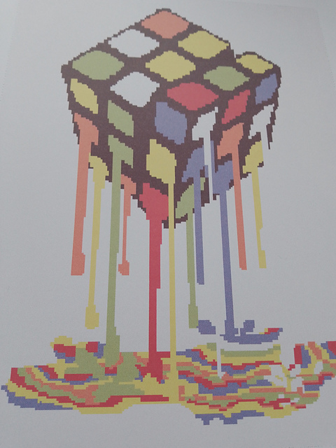 Ravelry: Dripping Rubik Cube pattern by karen slade