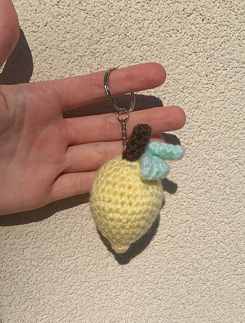 Ravelry: Crochet Lemon Keyring pattern by Sophie Bishop