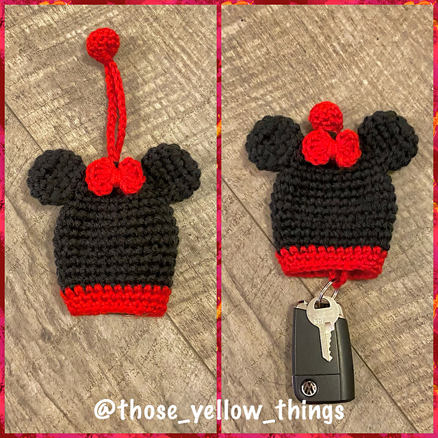 Ravelry: Mickey Key Pouch pattern by Emily Ann