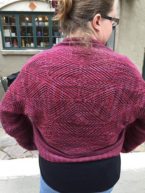 Ravelry: Wine and Roses Shrug pattern by Katrina King