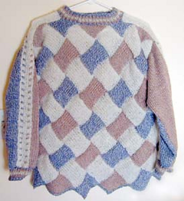 Ravelry: Machine Knit Entrelac Sweater pattern by Theresa A. Husarik