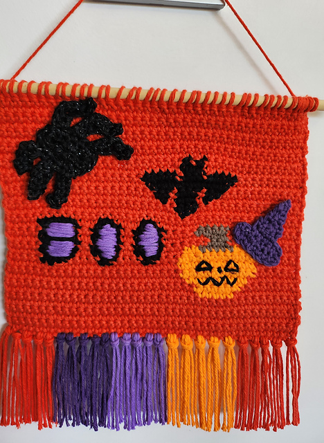 Ravelry: tapiz halloween Boo pattern by Jessica Martinez