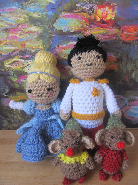 Ravelry: Disney Trio - Cinderella, Charming, Gus & Jacque pattern by ...