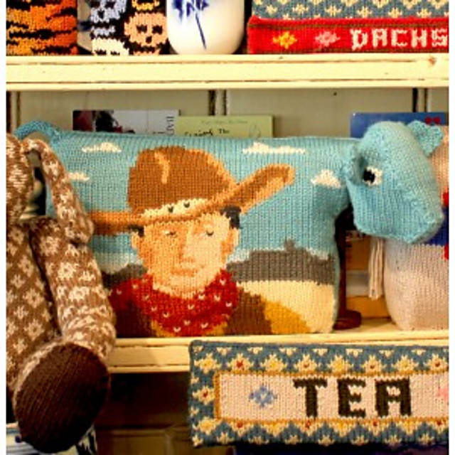 Ravelry: Kitch Cow & Cowboy pattern by Gary Kennedy (Intarsia)