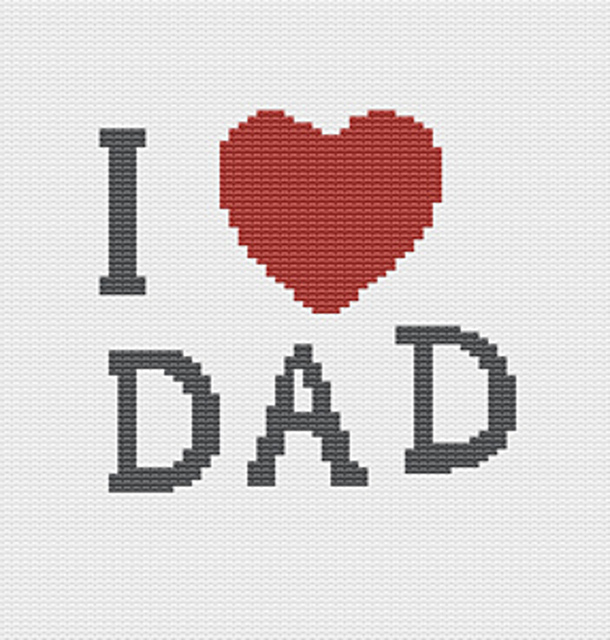 Ravelry: I love DAD - child's sweater pattern by Gary Kennedy (Intarsia)
