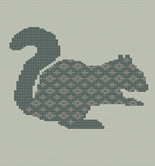 Ravelry: Fair Isle Squirrel pattern by Gary Kennedy (Intarsia)