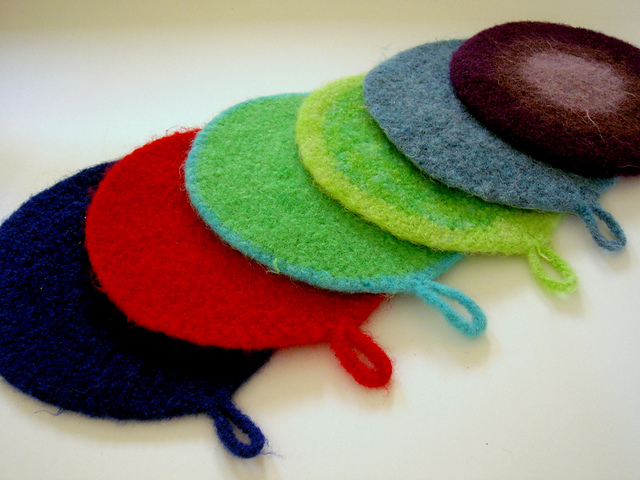 Ravelry: Felted Crocheted Trivet pattern by Timary Peterson