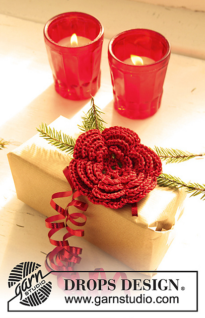 Ravelry: 0-732 Flowers for Christmas pattern by DROPS design