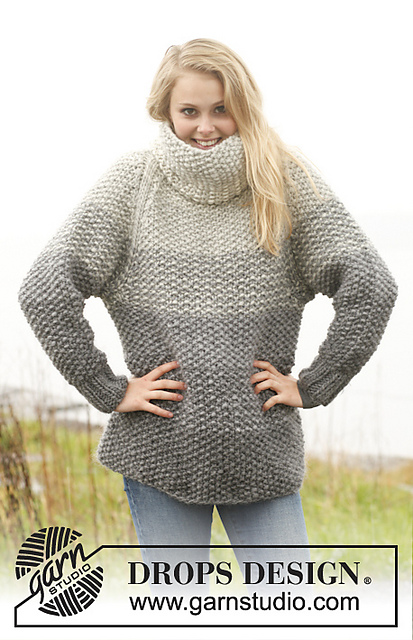 Ravelry: 150-44 Grey Sunset Sweater pattern by DROPS design