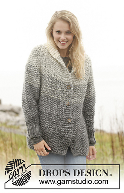 Ravelry: 150-45 Grey Sunset Jacket pattern by DROPS design
