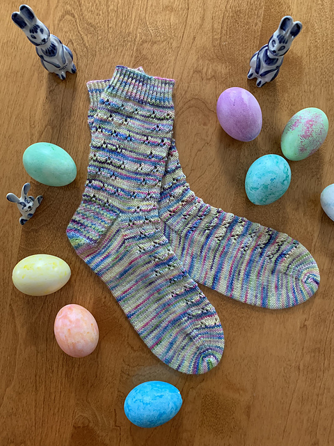 Ravelry: Cotton Tail Socks pattern by Marie-Elyse Dugal