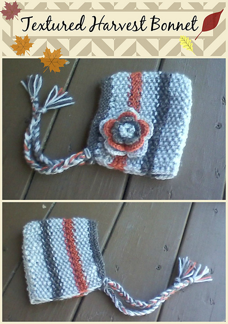 Ravelry: Textured Harvest Bonnet pattern by Theresa Knapp