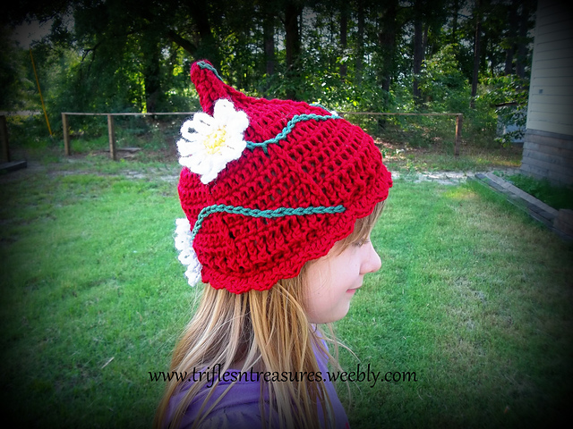 Ravelry: Lazy Daisy Pixie Hat pattern by Tera Kulling