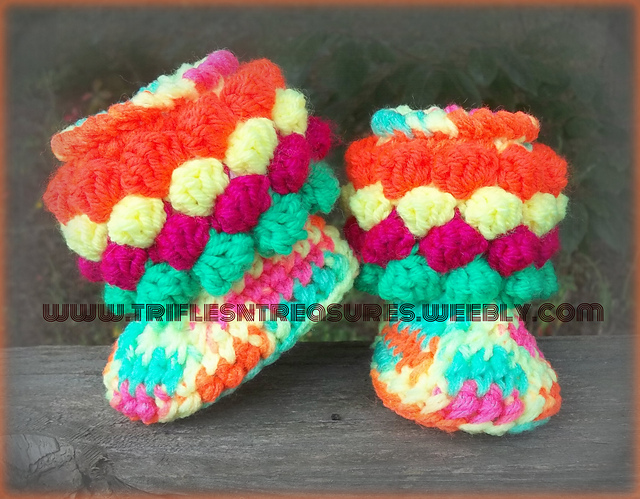 Ravelry: Baby Bobble Boots pattern by Tera Kulling