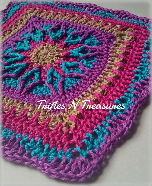 Ravelry: Starburst Square pattern by Tera Kulling