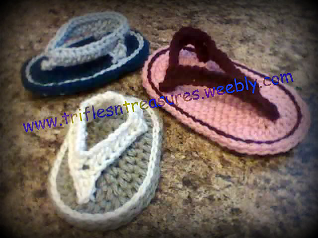 Ravelry: Baby & Toddler Flip Flops pattern by Tera Kulling