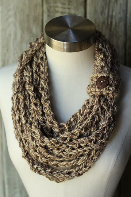 Ravelry: Button Scarf pattern by Battle Braids Crochet