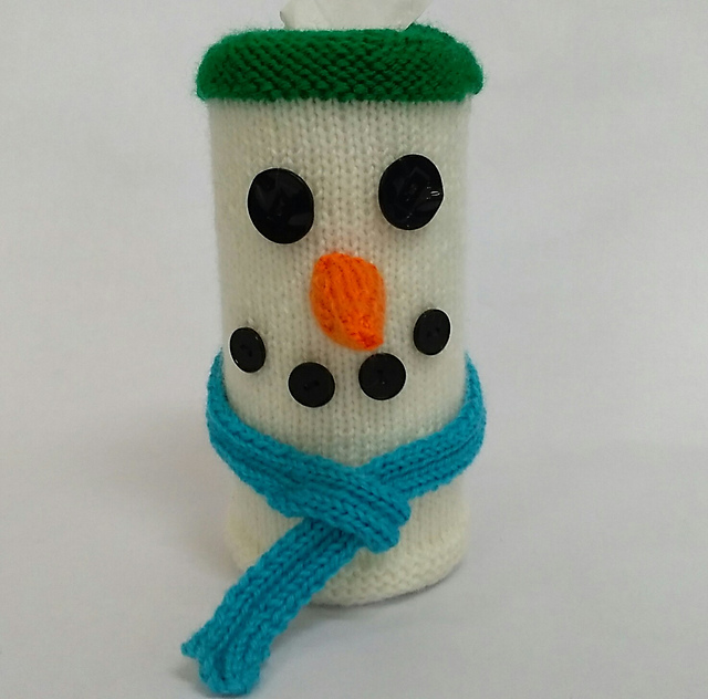 Ravelry: Snowman Tissue Box Cover pattern by Maree Tomlinson