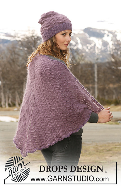 Ravelry: 117-36 b - Rose Valley Shawl pattern by DROPS design