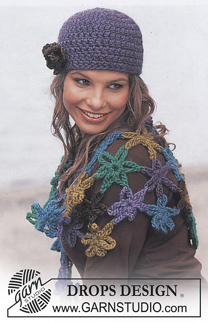 Ravelry: 86-13 a - Crocheted Shawl pattern by DROPS design