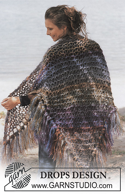 Ravelry: 86-16 Shawl pattern by DROPS design