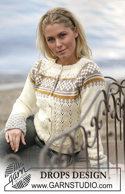 Ravelry: 97-22 Cardigan with pattern and raglan pattern by DROPS design