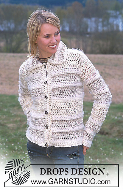 Ravelry: 91-16 Crocheted cardigan pattern by DROPS design