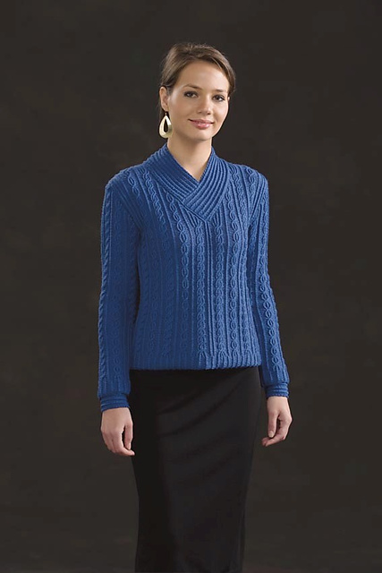 Ravelry: Twisted Rib and Cable Pullover pattern by Ann McCauley