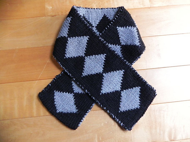 Ravelry: Reversible Muffler pattern by Kotomi Hayashi (林 ことみ)