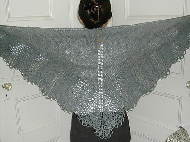 Ravelry: Old Shale Shawl pattern by Evelyn A. Clark