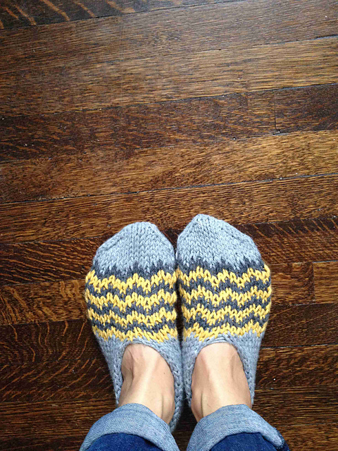 Ravelry: Pantoufles pattern by The Knit Cafe Toronto