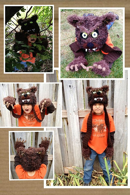 Ravelry: Wolfie the werewolf pattern by Heidi Yates