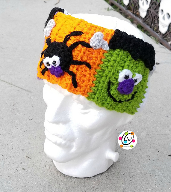 Ravelry: Halloween Sampler Headband pattern by Heidi Yates