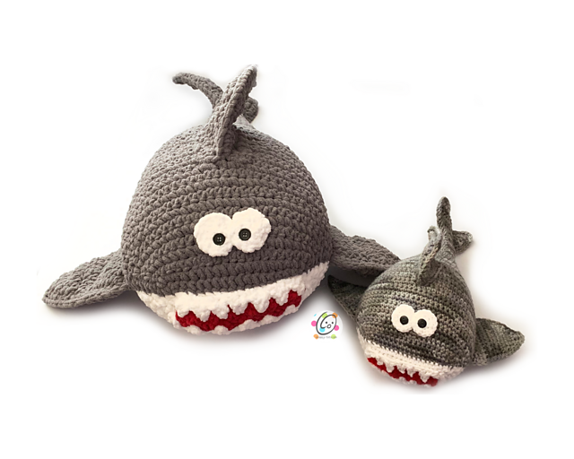 Ravelry: Stuffed Shark Family pattern by Heidi Yates