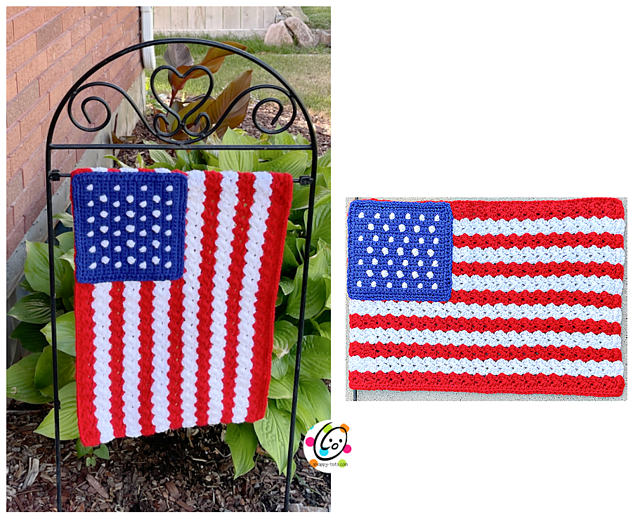 Ravelry: USA Garden Flag pattern by Heidi Yates