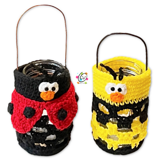 Ravelry: Bee Happy Bug Luminary pattern by Heidi Yates